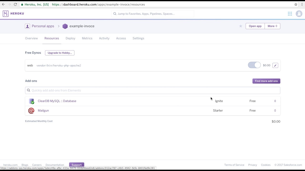 modx evolution on heroku with cleadb and mailgun