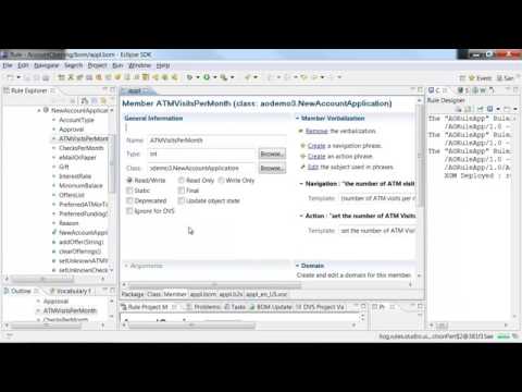 Quick Build IBM Operational Decision Manager Part 1 Rule Designer Overview