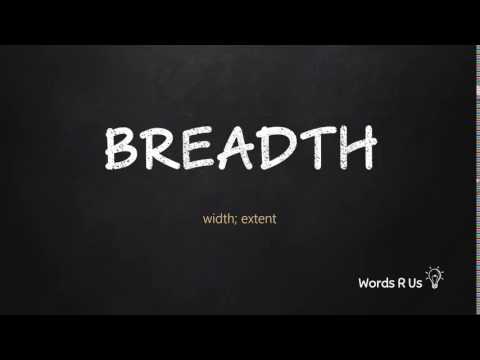 How to Pronounce BREADTH in American English