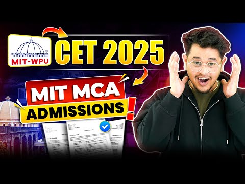 💥MIT WPU CET 2025 Dates OUT!🤩MIT University Pune MCA Admissions #mca #mitpune #mitwpu #mcacourse