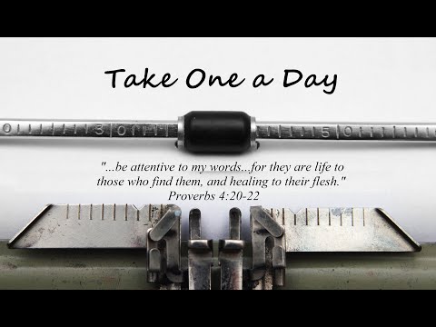 TAKE ONE A DAY - 4) Biblical Interpretation - Literal & Allegorical