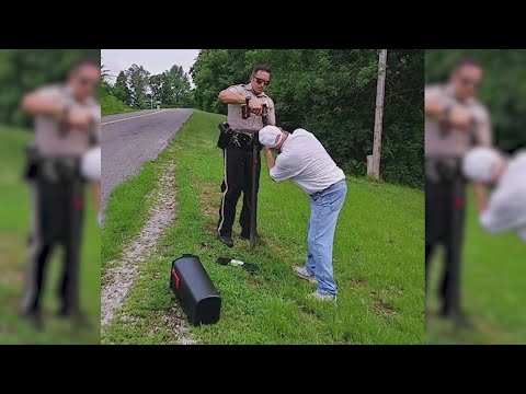 Officer goes above and beyond the call of duty to help an elderly couple