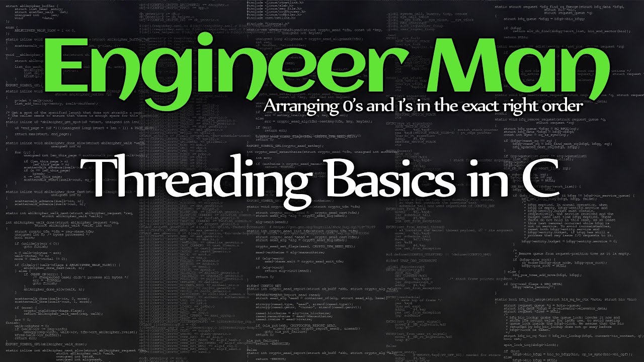 Threading Basics in C