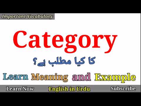 Category Meaning