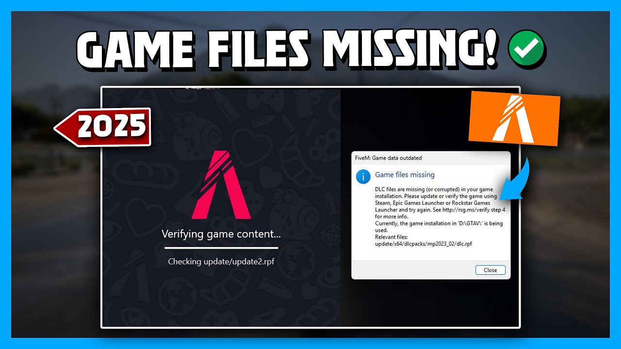 FiveM: Game data outdated Error Fix | Game Files Missing FiveM | Easy Fix (2025)