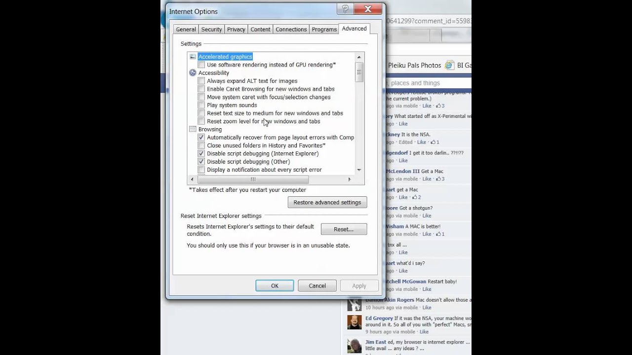 Disable Script Debugging