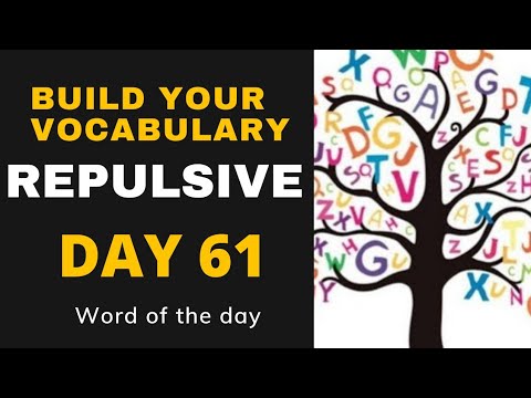 ' REPULSIVE ' WORD OF THE DAY #repulsion #wordmeaning #wordoftheday #vocabulary #english