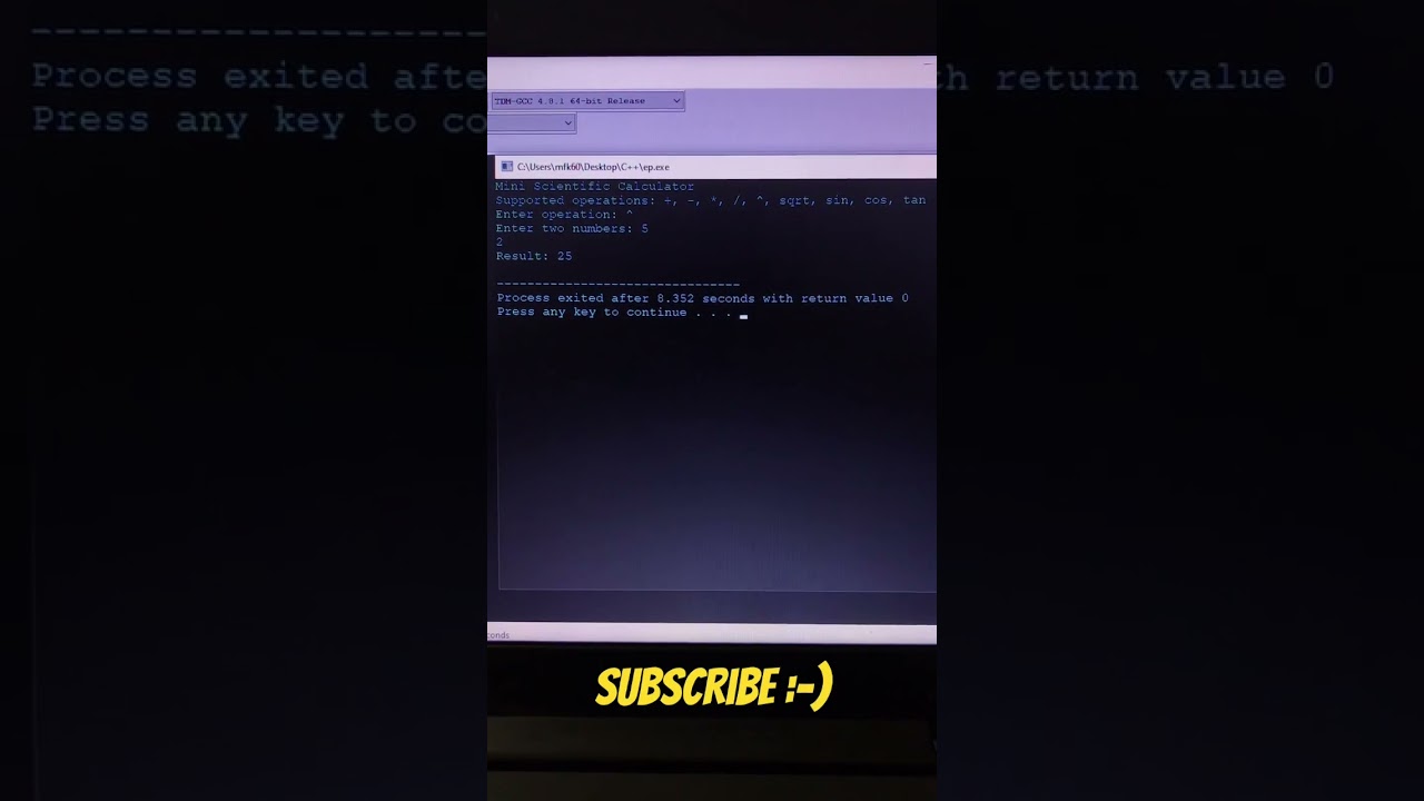 operation result IDE dev c++ #cppprogramming