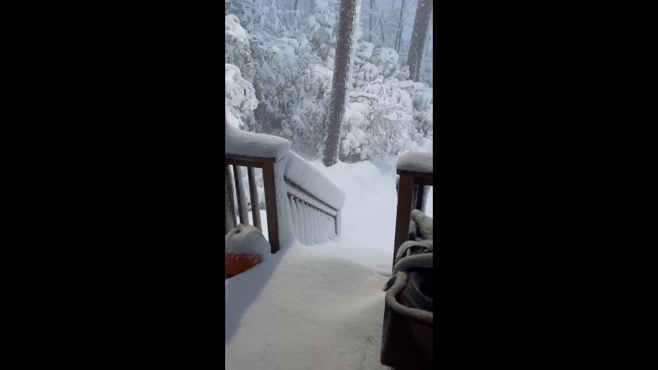 VIDEO: Deep snow at Jonas Ridge in NC mountains (Courtesy: Lance Ware)
