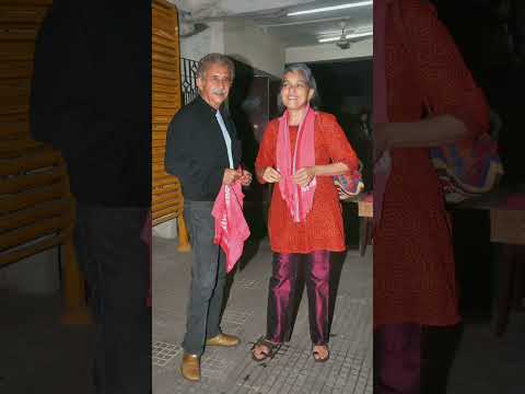 Naseeruddin Shah and wife Ratna Pathak Shah @serede.