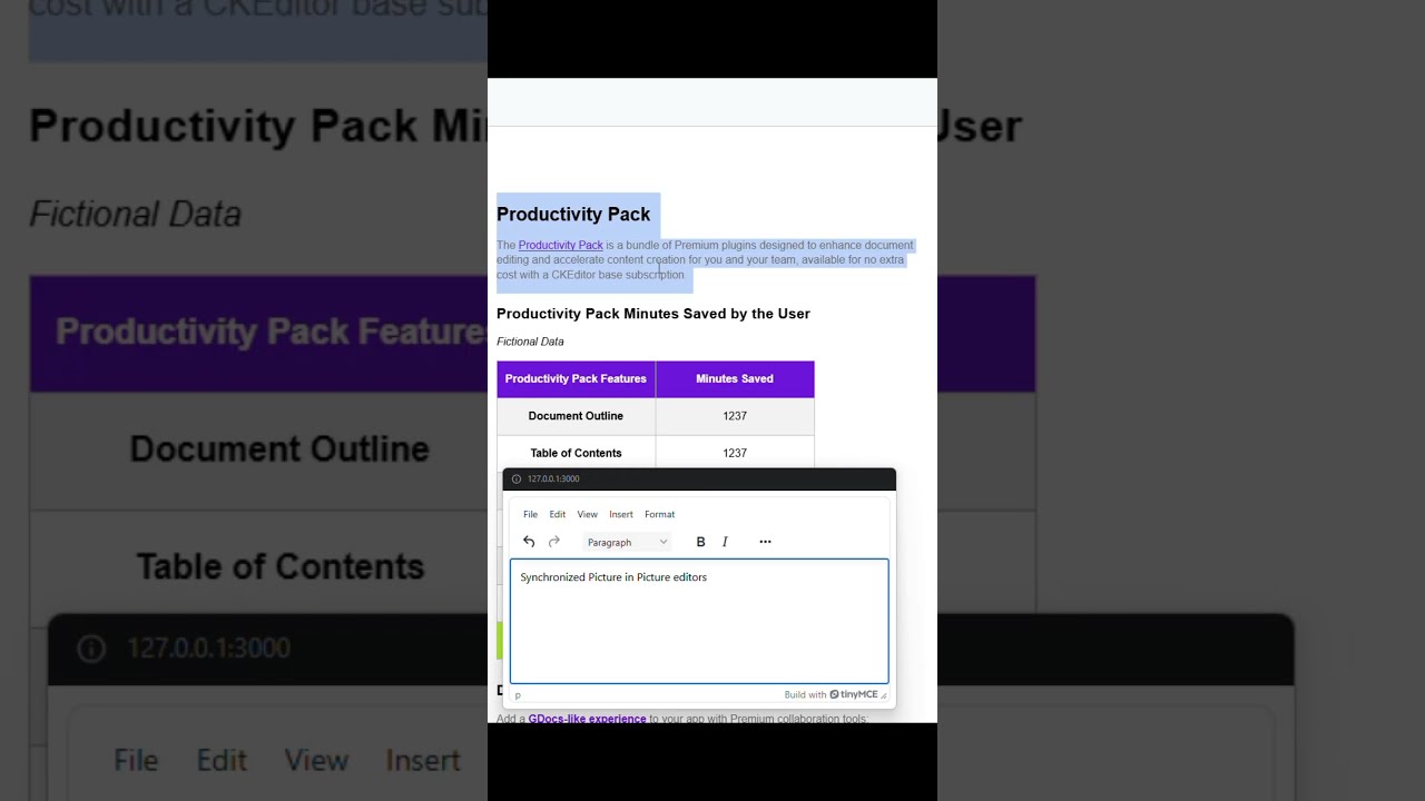 Using the Document Picture-in-Picture API with TinyMCE editor
