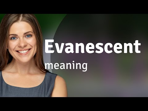 Evanescent — definition of EVANESCENT