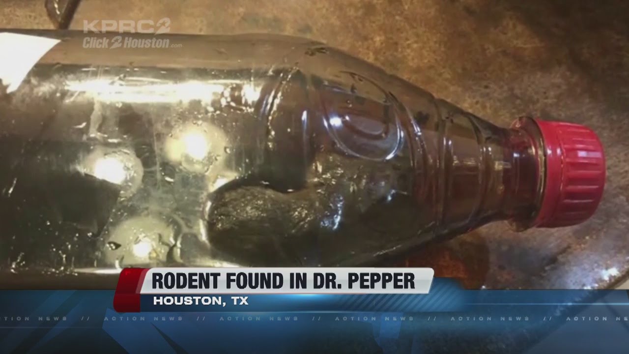 Rodent found in Dr. Pepper