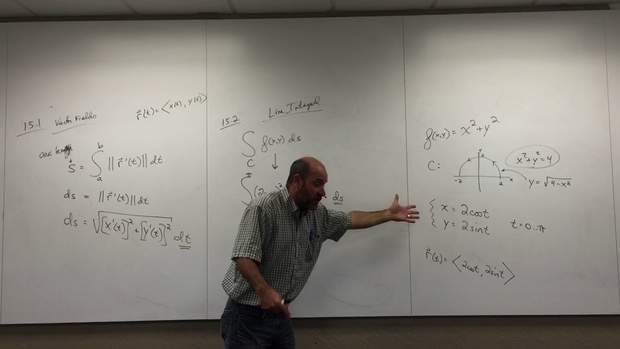 Calculus 3 Ch 15.2 Line Integrals part 1