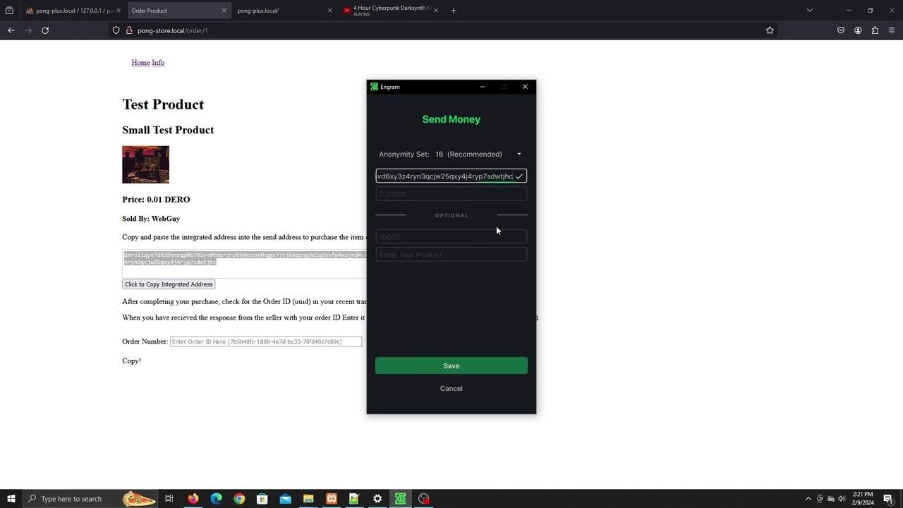 Pong Hub and Node Setup Guide. Dero Webstore.