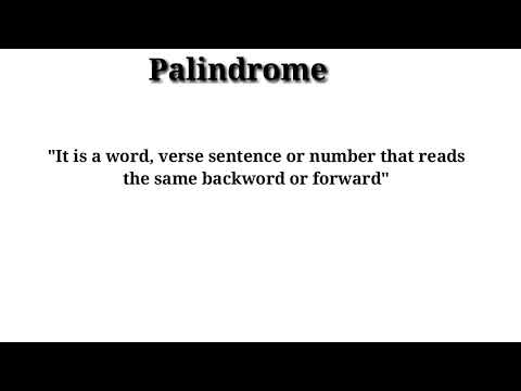 literary Term "Palindrome" in Hindi by @Oove for English Literature 2022.