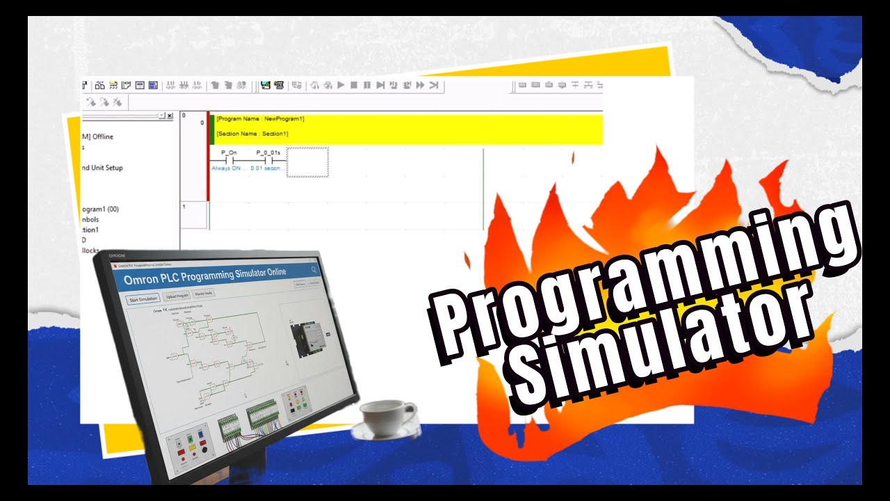 How to simulate in Cx-Programmer (Omron PLC) ?
