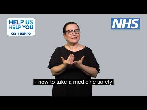 NHS - For expert advice on minor illnesses, talk to your pharmacist – BSL information