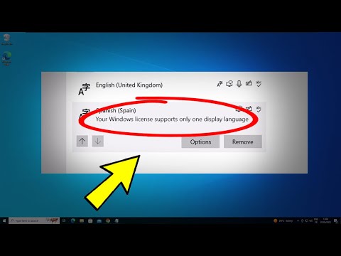 Your Windows license only supports one display language - How To Fix Can't change display language ✅