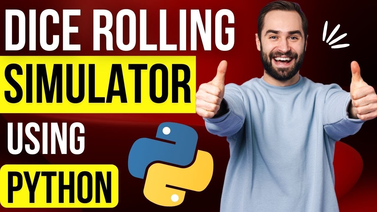 How to Create Random Dice Rolling Simulator using Python | Dice Roll Simulator |