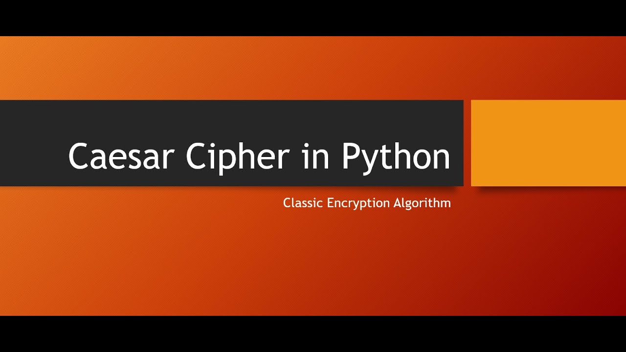 Caesar Cipher Implementation in Python 3