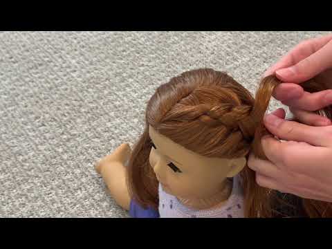 how to do dutch braids on your american girl doll