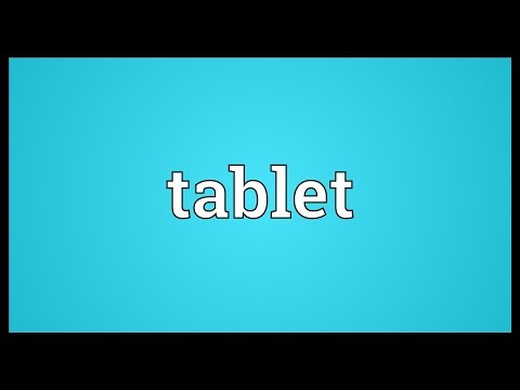 Tablet Meaning