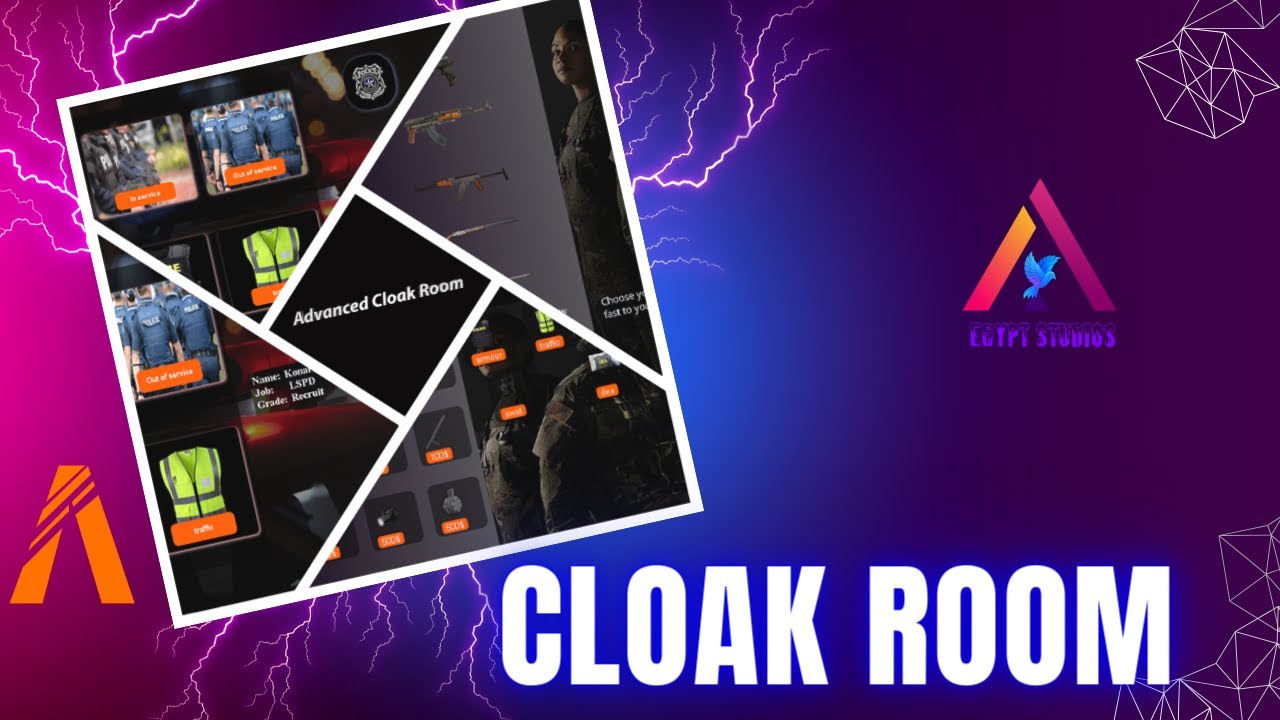 [paid][QB][ESX] Advanced Police Cloak Room With Armoury Clothes ...