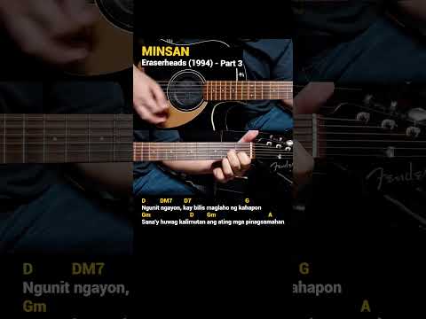 Minsan - Eraserheads (1994) Easy Guitar Chords Tutorial with Lyrics Part 3 SHORTS REELS