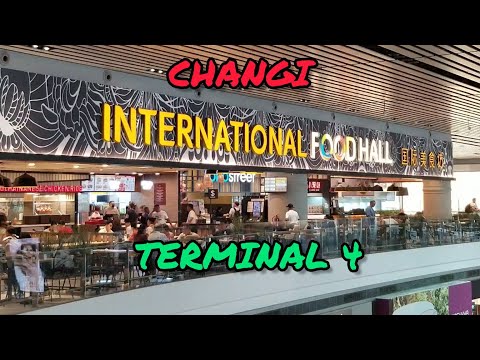 SIN Singapore Airport Food Court Tour and Prices Terminal 4