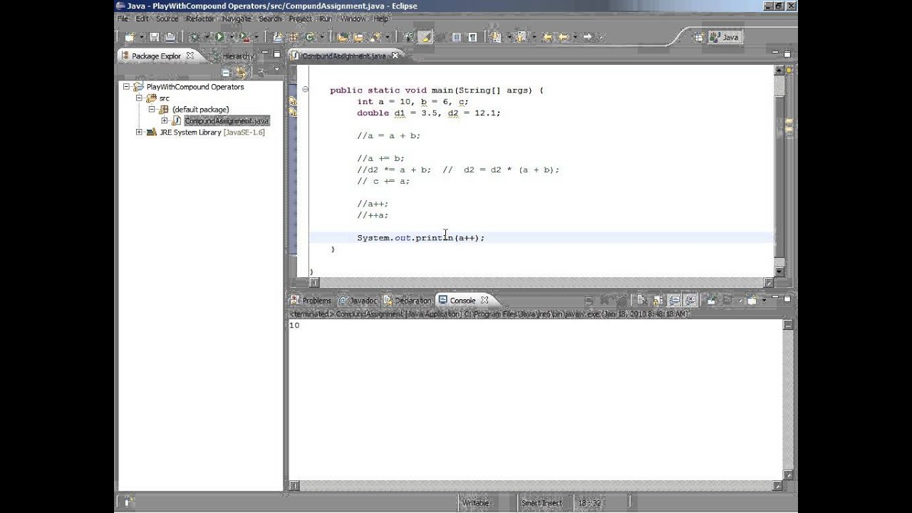 04 Java - Shortcut Operators