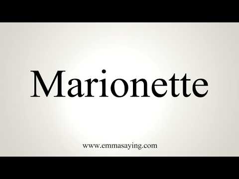 How To Pronounce Marionette