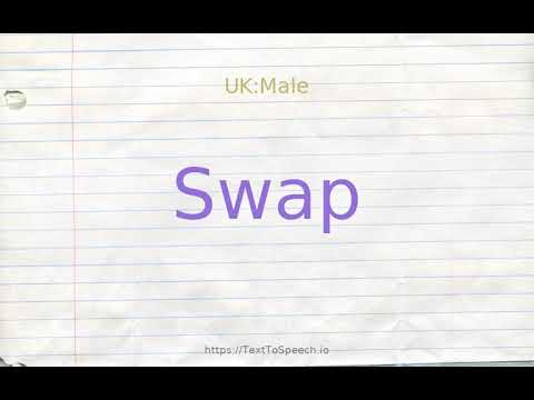 How to pronounce swap