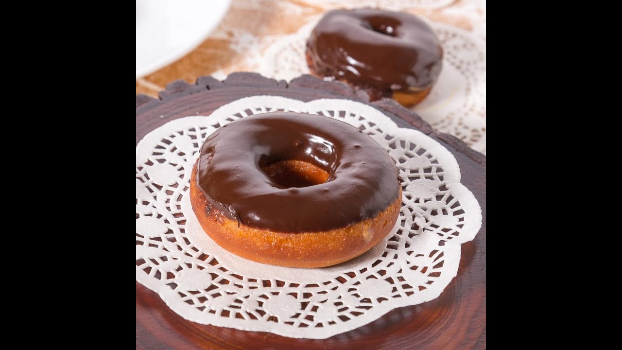 Chocolate Glazed Donuts - Deep Fried Chocolate Glazed Doughnuts