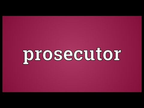 Prosecutor Meaning