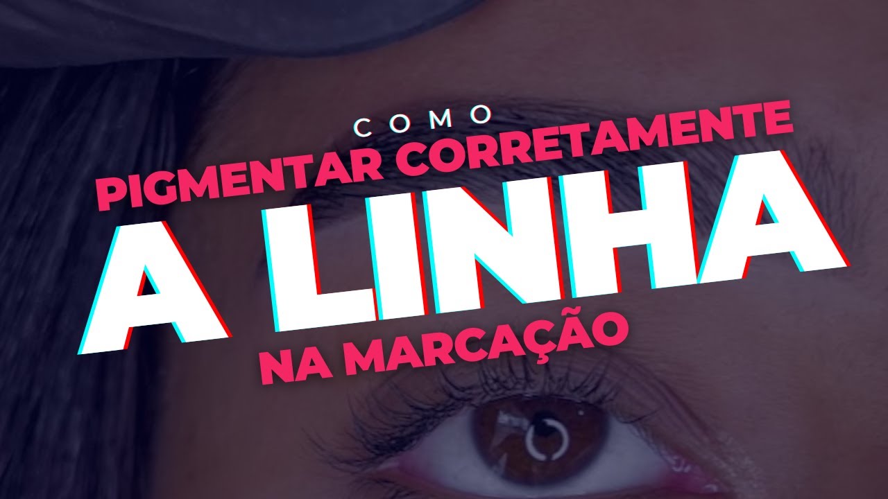 Como PIGMENTAR A LINHA para a marcação da sobrancelha. Nítida sem borrar.