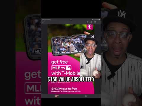 FREE #MLB tv w/ TMobile plan