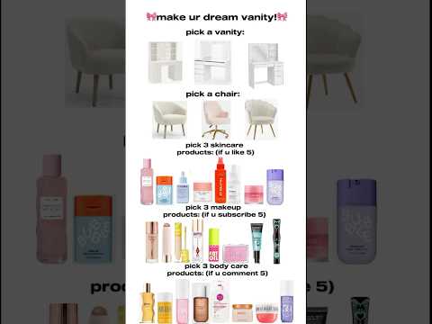 make ur dream vanity! #vanity #products #skincare #makeup #bodycare