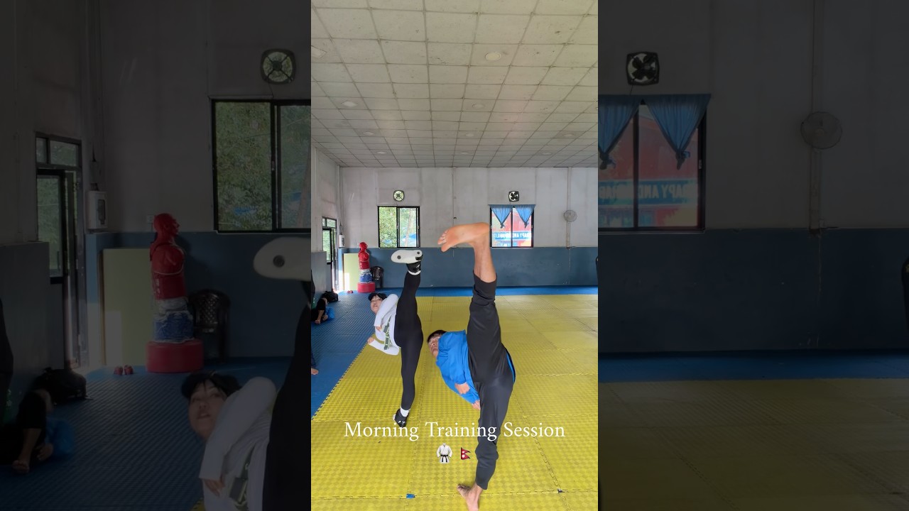 Morning Training Session. Athletic, Martial Arts Training. #taekwondo #athlete#motivation#dedication