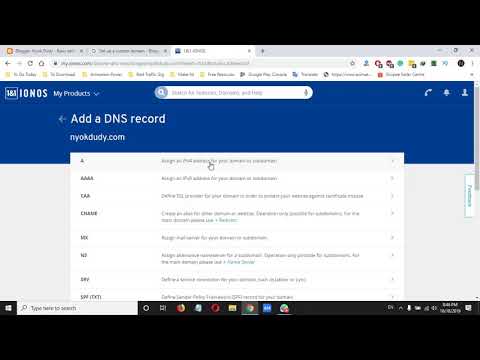 How to link 1&1 Custom domain to blogger |Step by Step - 2019