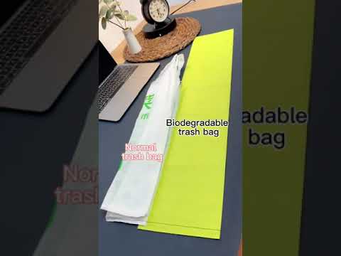 100% biodegradable cornstarch trash bags #coolgadgets #asmr #ecofriendly