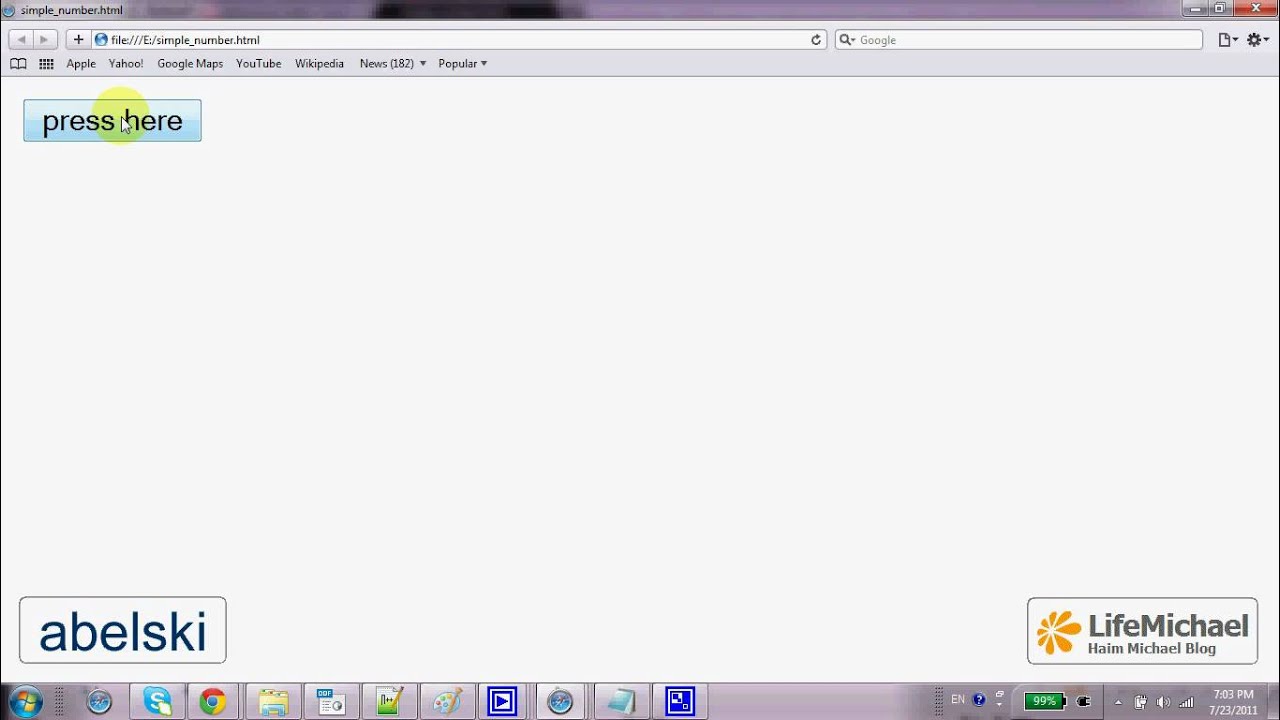 The window.open Function in Java Script (2/2)