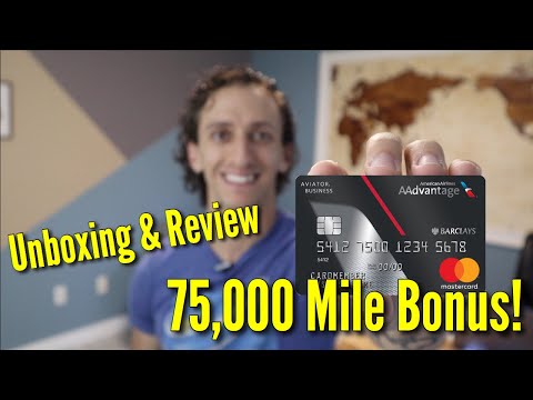 Barclay Aviator Business Card Unboxing & Review | American Airline Credit Card