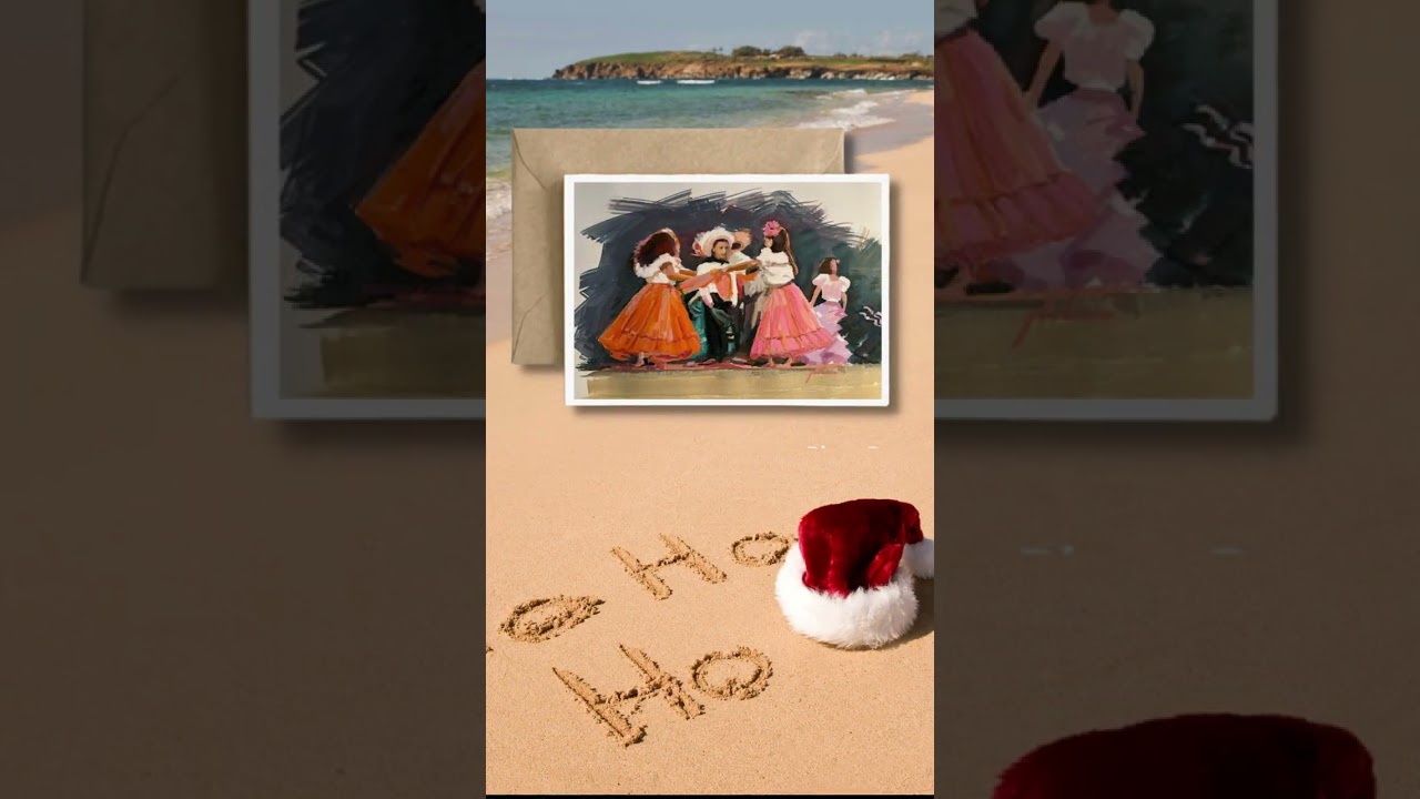 PUERTO RICO NAVIDAD JIBARO DANCE AT CHRISTMAS - NEW ART CARD DESIGN REVEAL - Art Studio Vlog | Ep 10