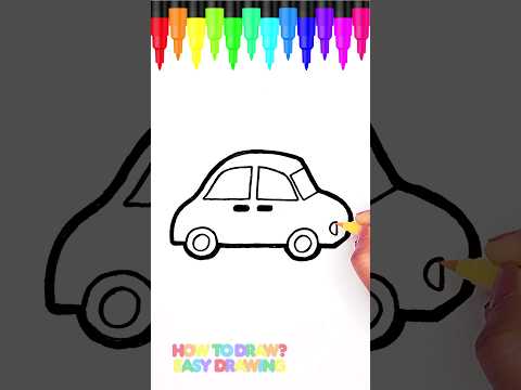 Learn to Draw a Car | Easy Car Drawing for Kids and Toddlers | #art #drawingtutorial