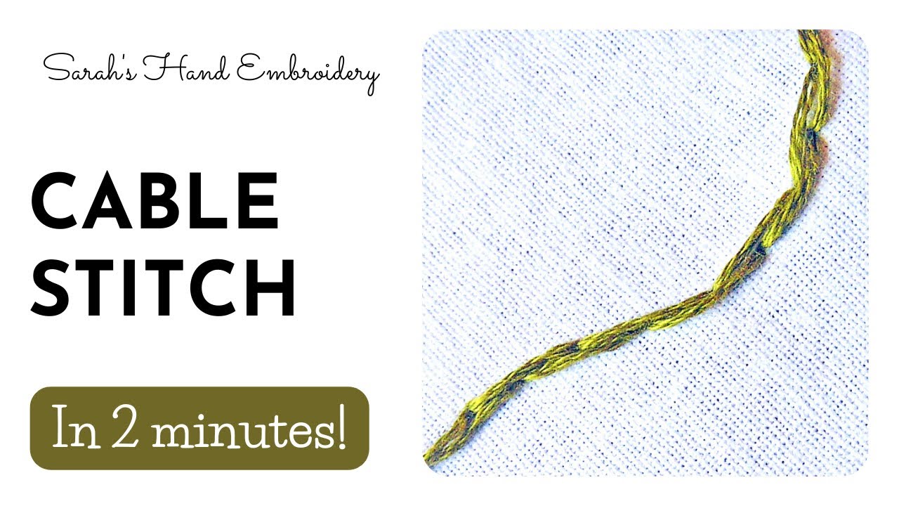 Video Library of Hand Embroidery Stitches - Sarah's Hand Embroidery