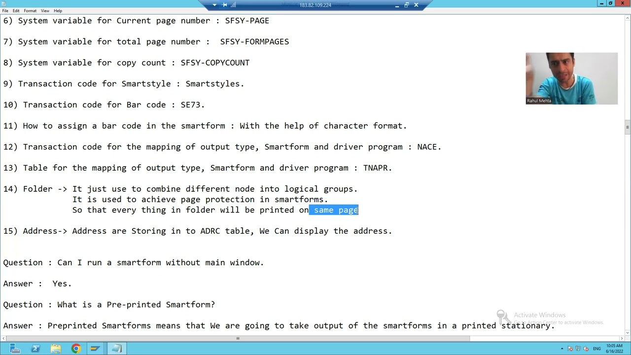 36 - Smartforms - Creation of Folder