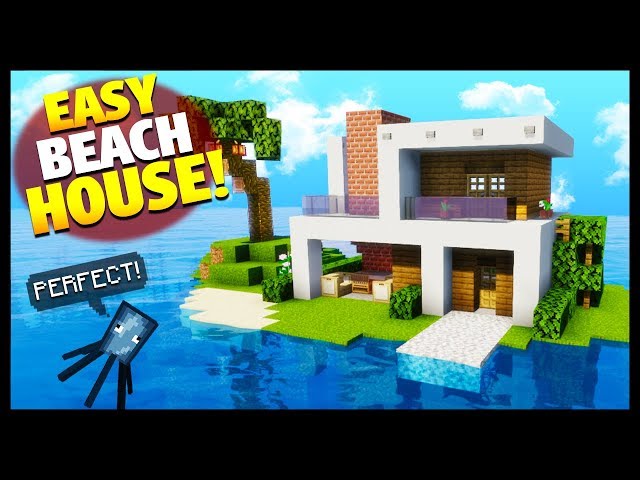 5 best Minecraft Beachside Mansion design Blueprints