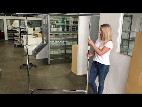 Clothing Rack - Heavy Duty, Single Rail - Shelves for Shops