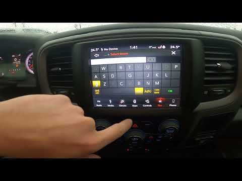 How to Set Destination in Map in Dodge Ram 1500 II ( 2019 - now ) - Start Route in Navigation